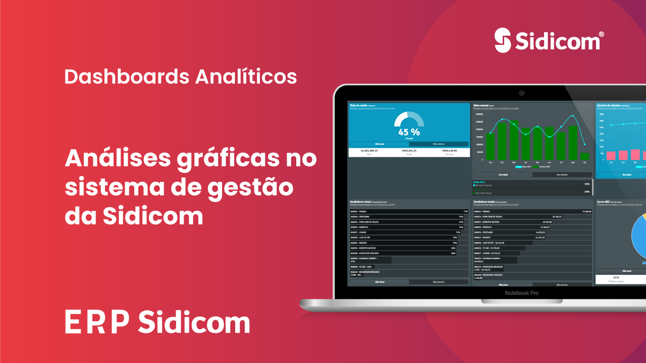 Dashboards Analíticos do ERP Sidicom